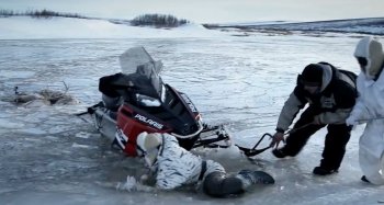 What to do when you sink a snowmobile? Act fast! - First Snowmobile ...